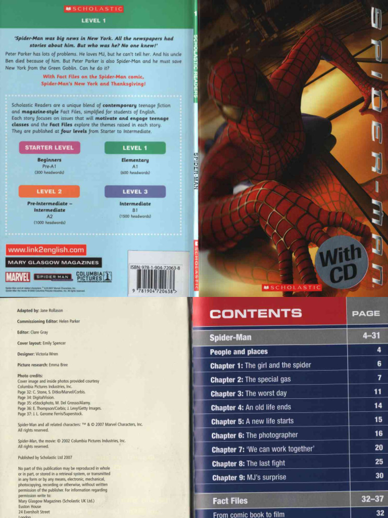 Spider-Man 1 - (Scholastic Readers) - Level 1 (With Audio) | PDF