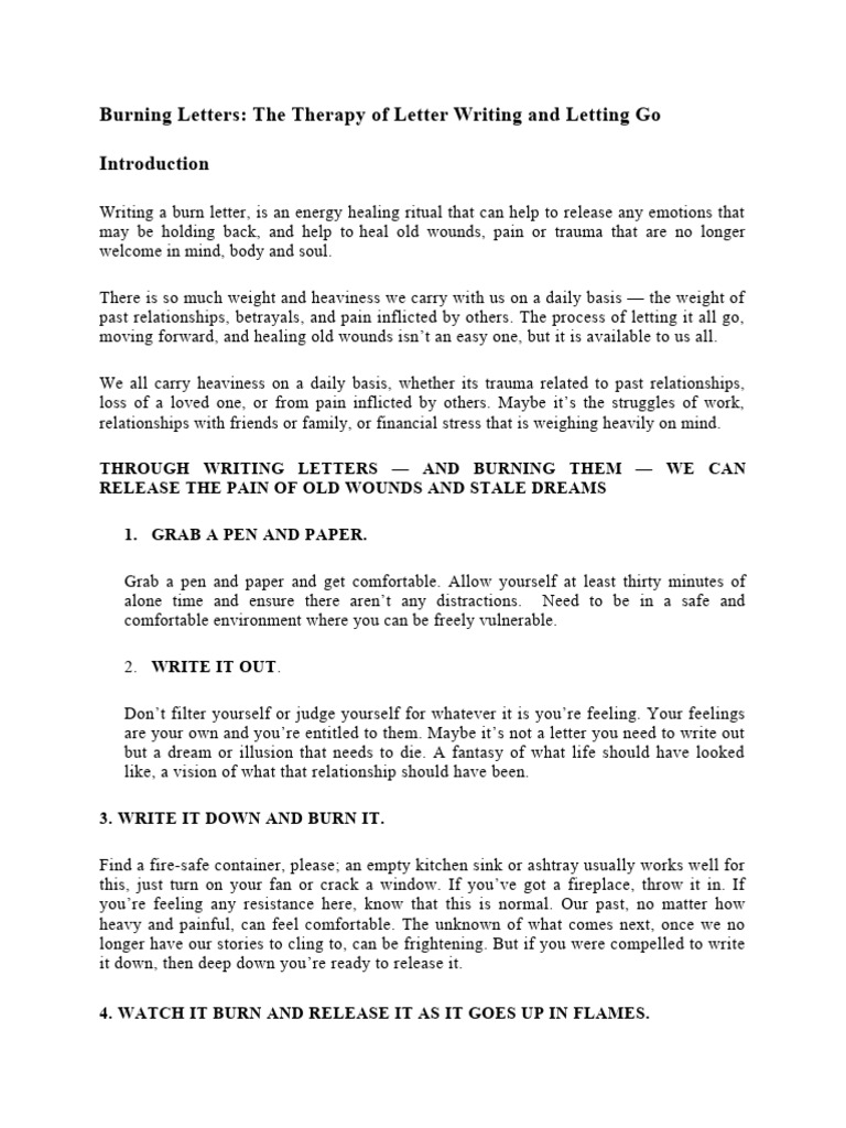 Burning Letters | PDF