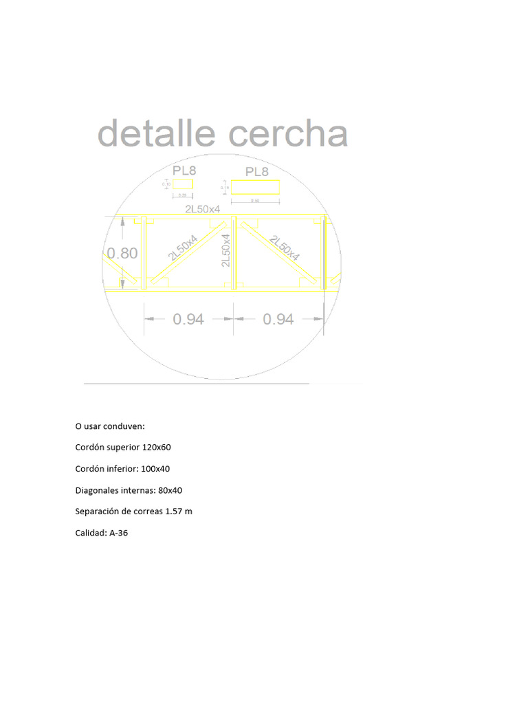 Cercha Con Angulos | PDF