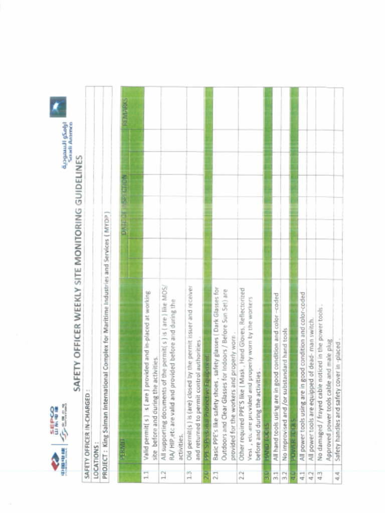SO Weekly Site Monitoring Guidelines | PDF