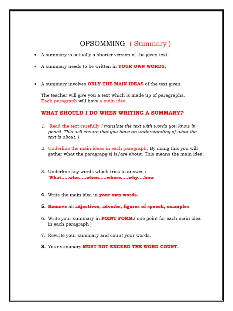 Opsomming Rules | PDF