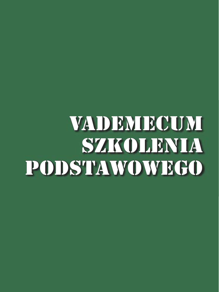 Vademecum Szkolenia Podstawowego | PDF