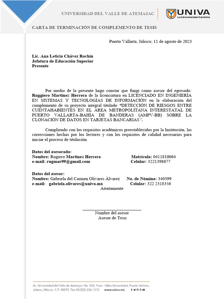 Formato 3 - Complemento | PDF