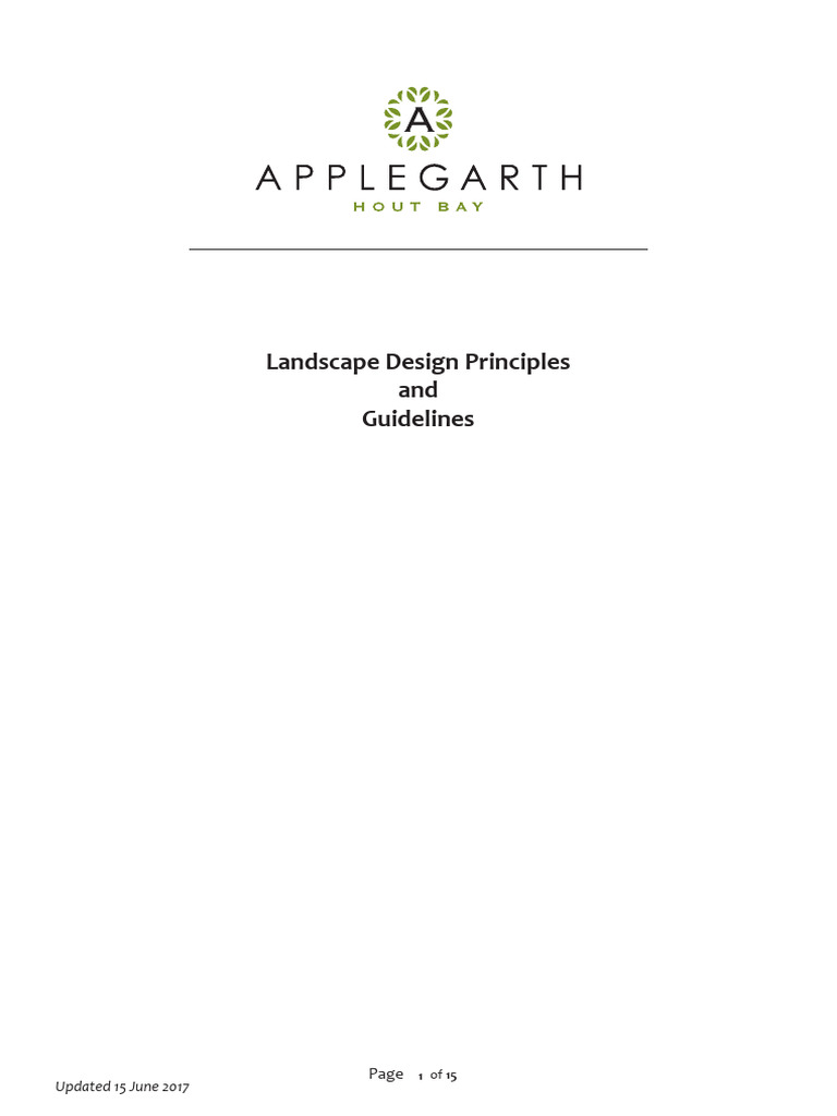 Landscape Guidelines | PDF | Gardens | Irrigation