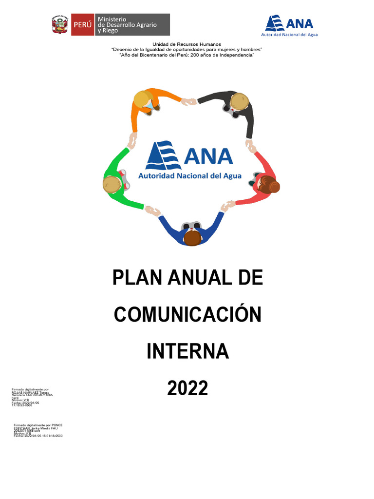 Plan de Comunicación Interna | PDF | Videotelefonía | Comunicación