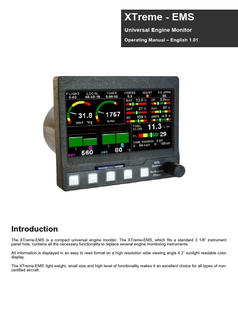 XTreme EMS Manual | PDF | Calibration | Computer Monitor