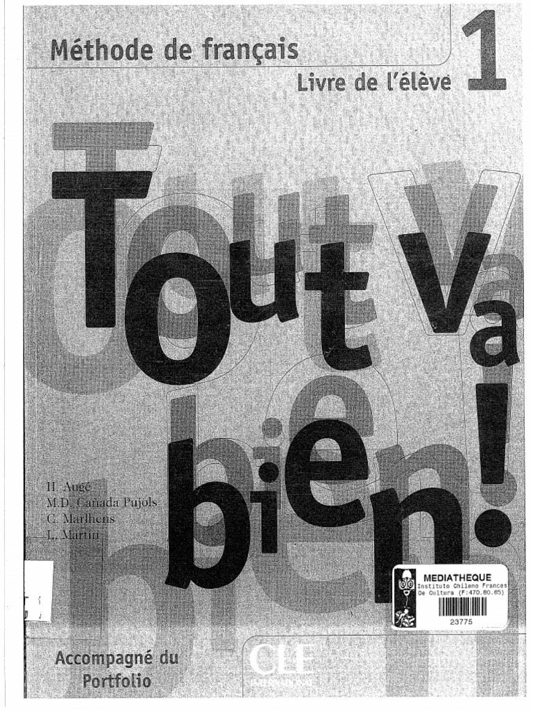 Tout Va Bien Livre de Leleve 1 | PDF