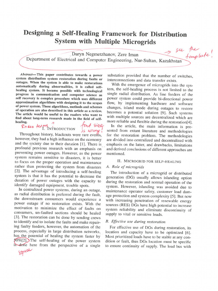 Designing A Self-Healing Framework For DistributionSystem With Multiple Microgrids 125540 ...