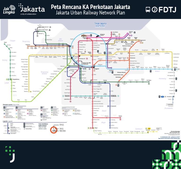 Jakarta Urban Railway Map Jak Lingko 20230217 Dream | PDF