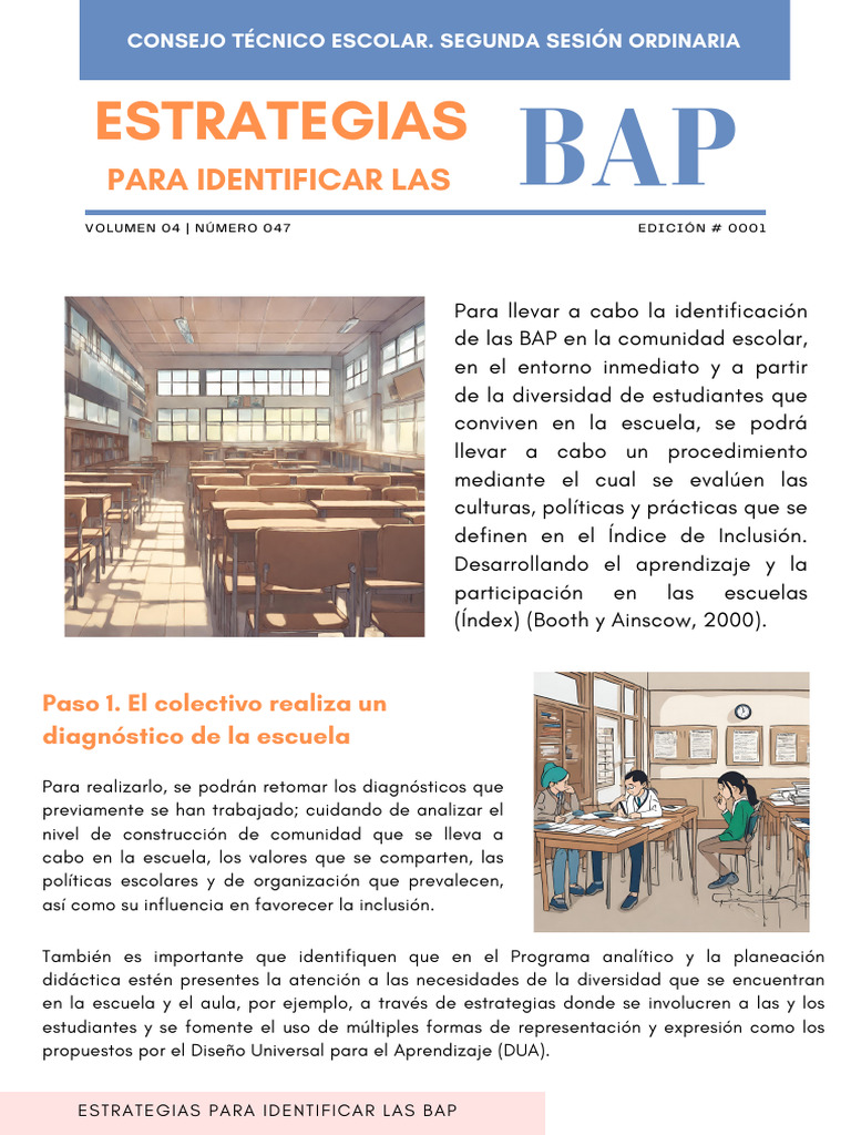 Estrategias para Identificar Las Bap | PDF | Inclusión (Educación) | Modificación de comportamiento