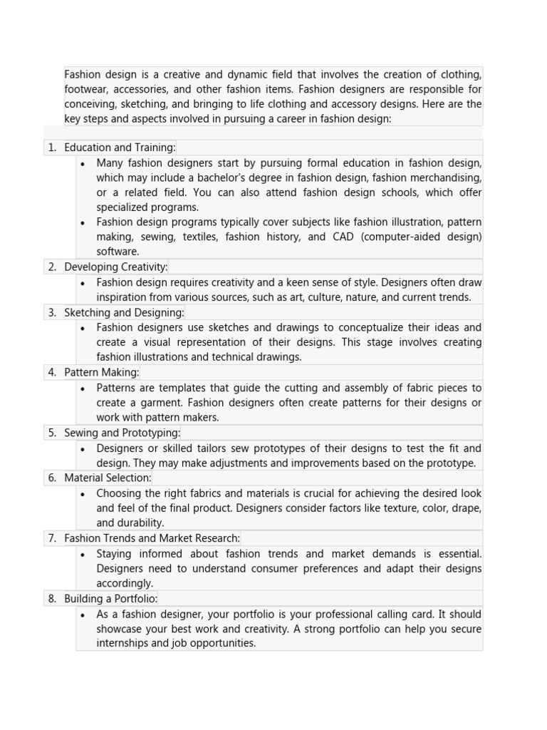 Fashion Design | PDF | Fashion | Fashion Design