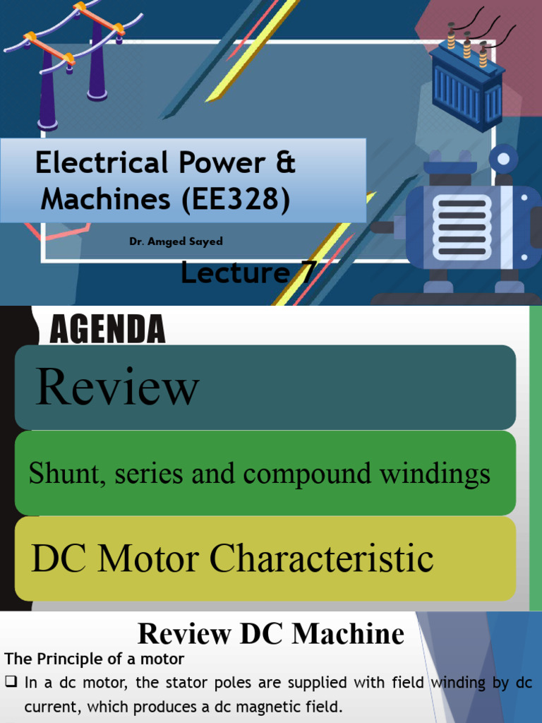 Lecture7 Shunt, Series and Compound Windings | PDF | Electric Motor ...