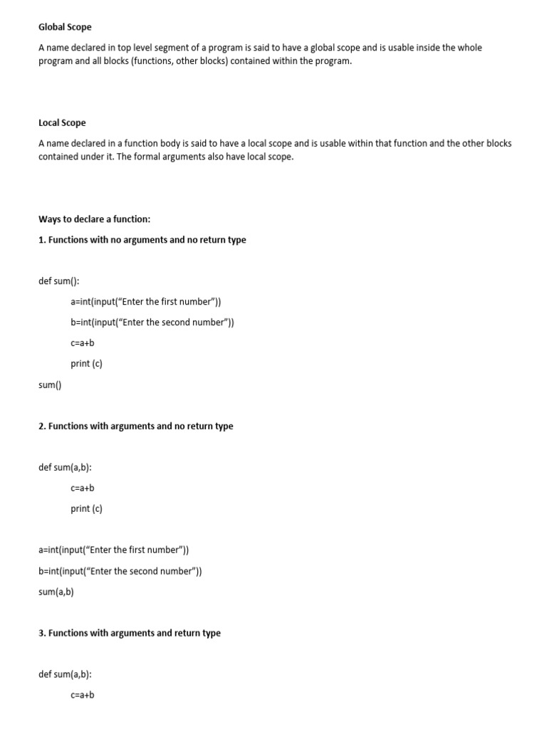 12 CS - Functions Questions | PDF