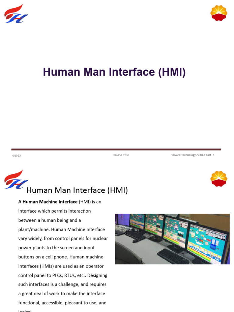Human Man Interface (HMI) Rev.1 | PDF