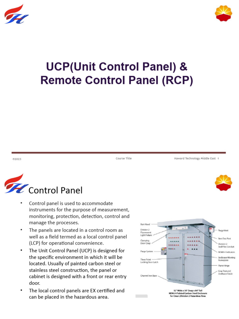 UCP (Unit Control Panel) & Remote Control Panel (RCP) Rev.1 | PDF