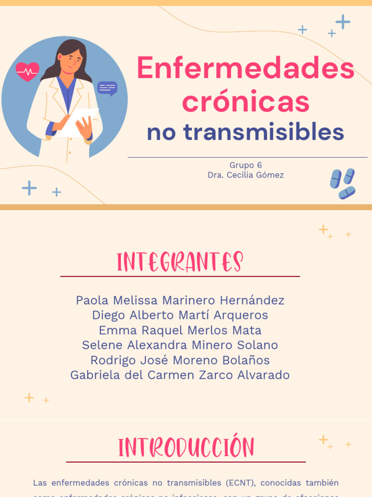 Enfermedades Cronicas | PDF | Las enfermedades no transmisibles | Medicina CLINICA
