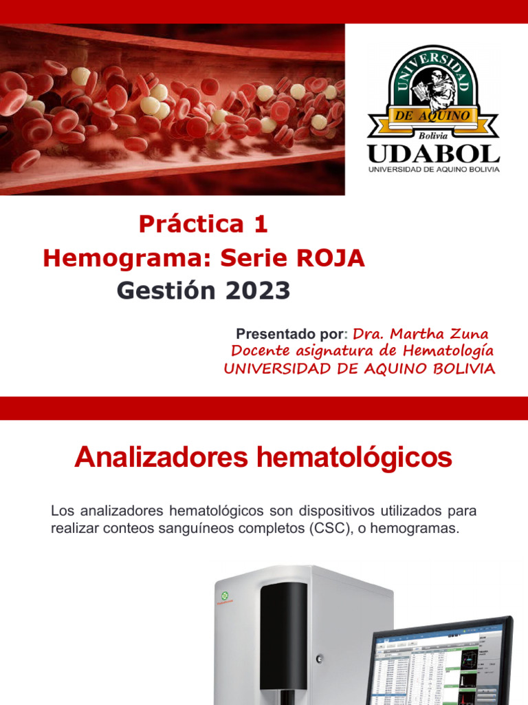 Pract 1. HEMOGRAMA SERIE ROJA PDF | PDF