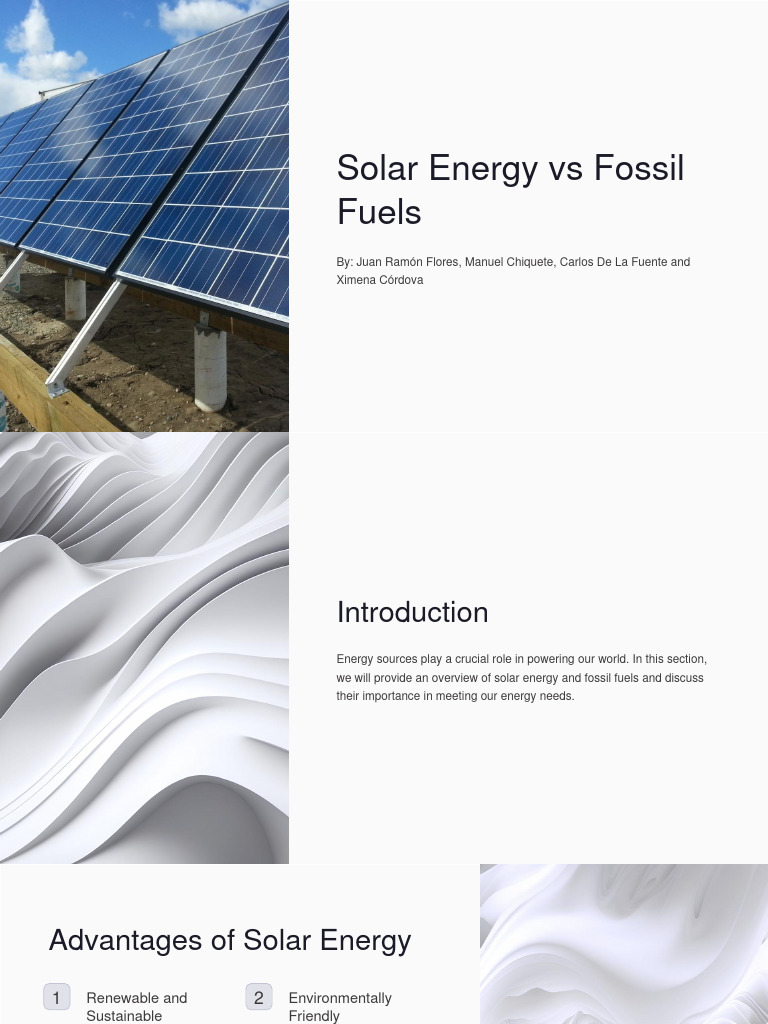 Solar Energy Vs Fossil Fuels Pdf