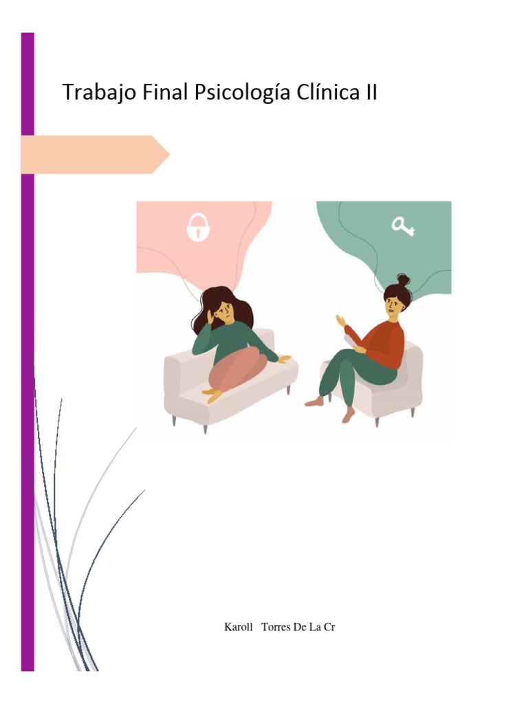 Trabajo Final Psicologia Clinica II | Descargar gratis PDF | Trastorno mental | Ansiedad