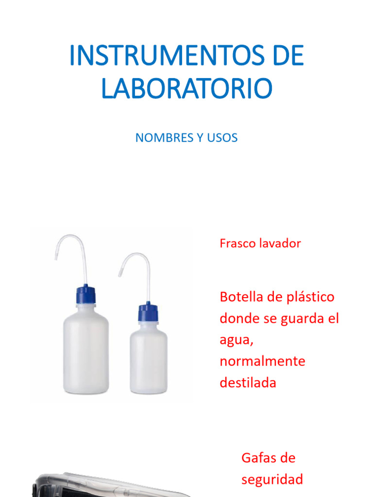 Instrumentos de laboratorio y sus usos | PDF