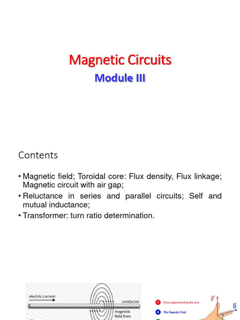Module 3 Magnetic Circuits | PDF