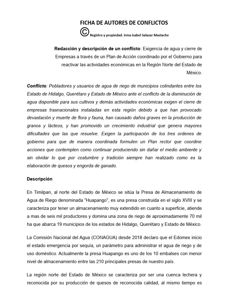 Fichas de Autores de Conflictos - Raul Mendoza | PDF