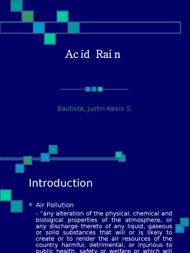 Acid Rain | PDF | Chemistry | Earth Sciences