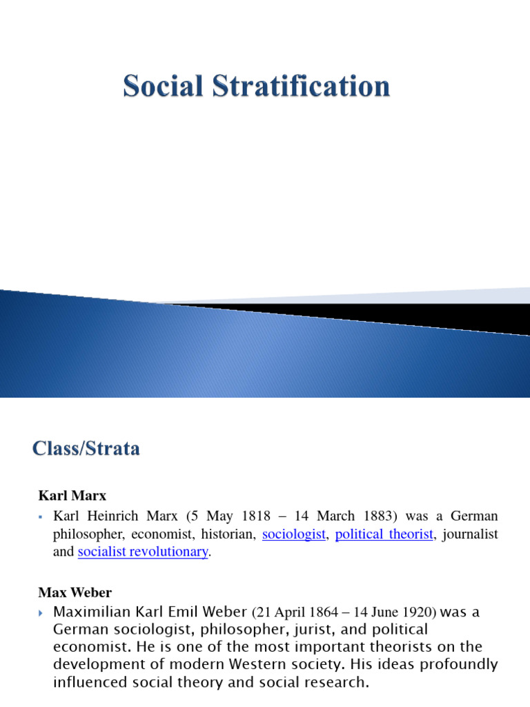 Social Stratification | PDF