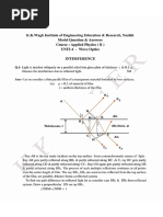 Interefenrece in Thin Films Session 3 (Wedge Shaped Film) | PDF ...