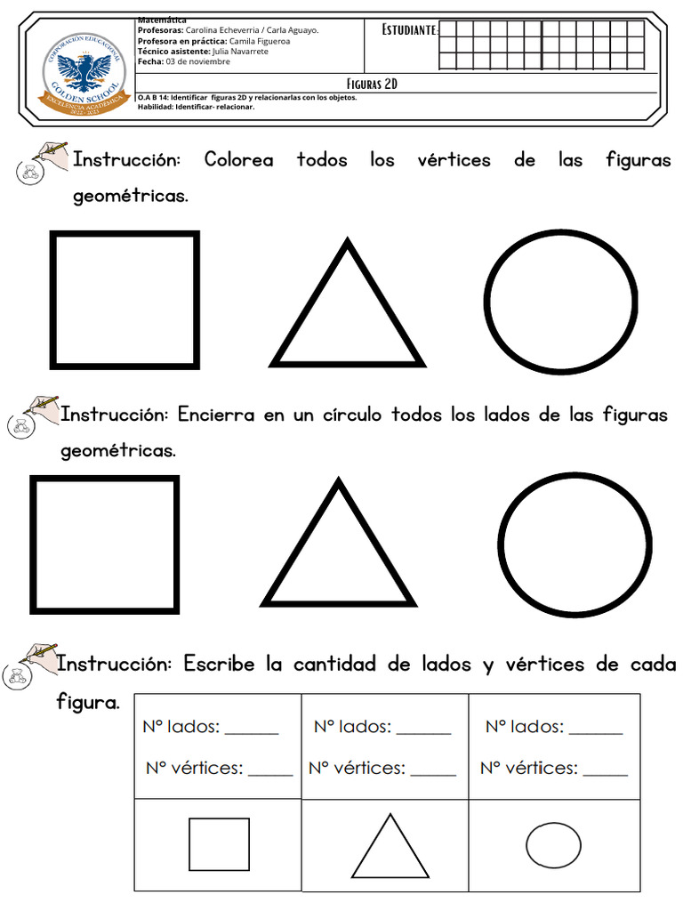 guía figuras geométricas | PDF