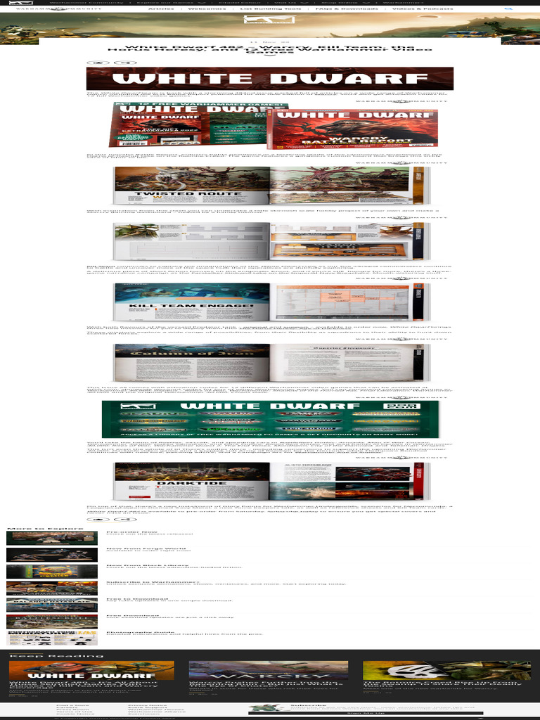 White Dwarf 482 - Warcry, Kill Team, The Horus Heresy, and 12 Free ...