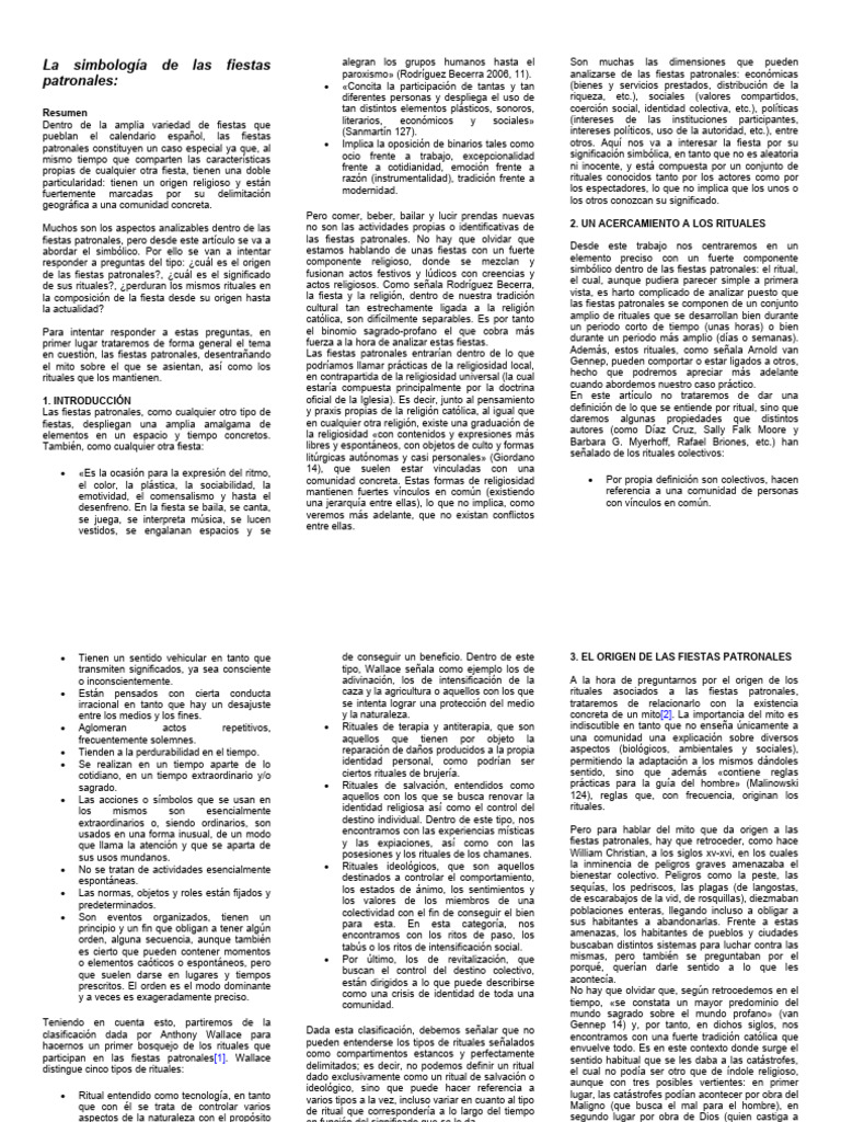 El Voto Patronal | PDF | Rituales | Turismo