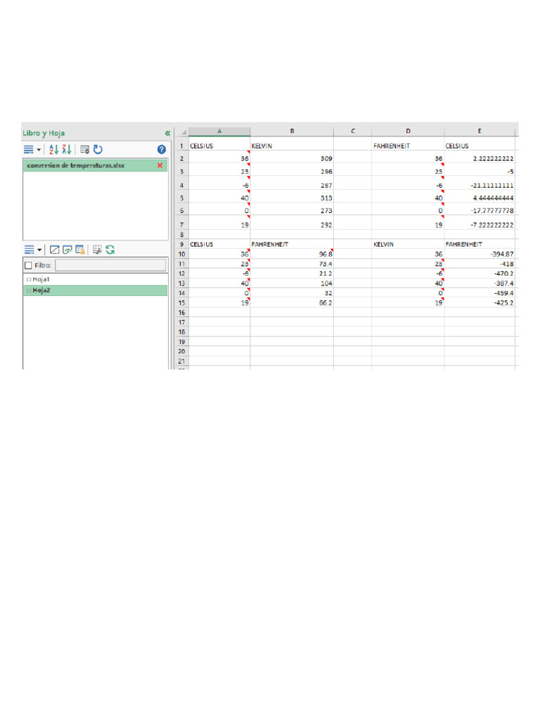 Conversion de Temperaturas | PDF