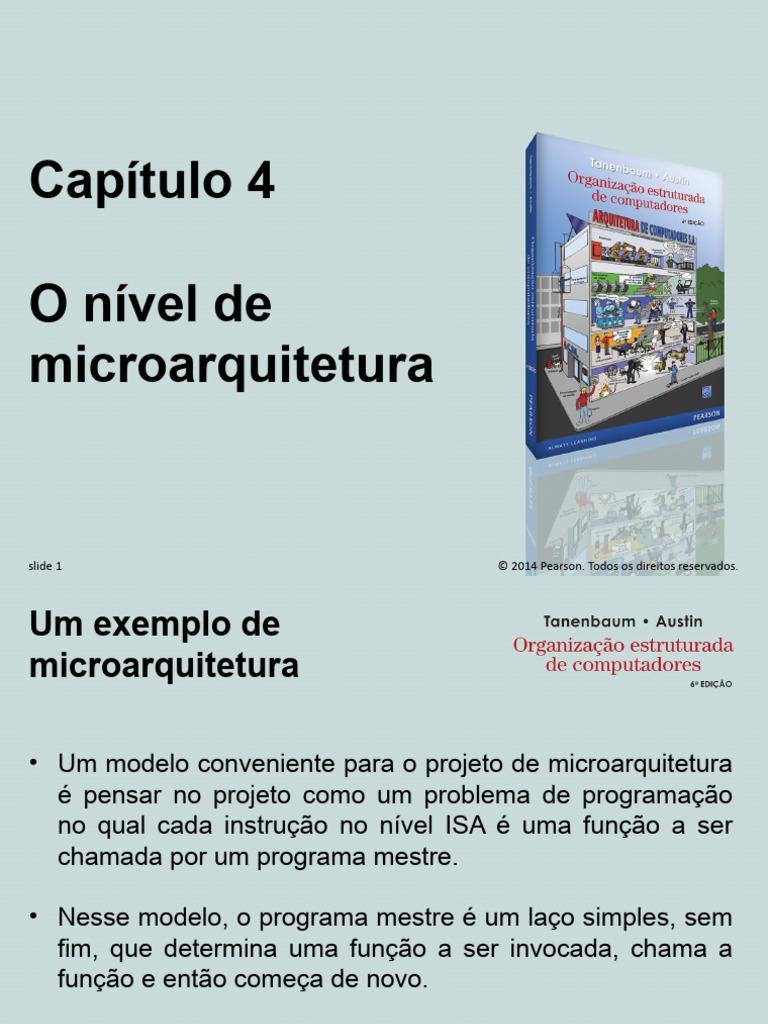 PPTs - Capítulo 4 O Nível de Microarquitetura | PDF