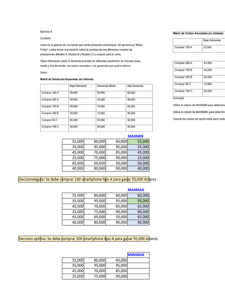 Teoria de Decisiones PC1 04 | PDF