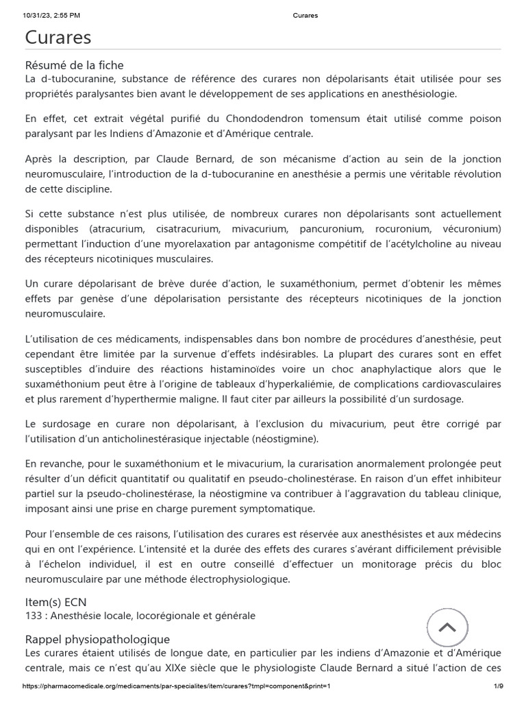 Curares | PDF
