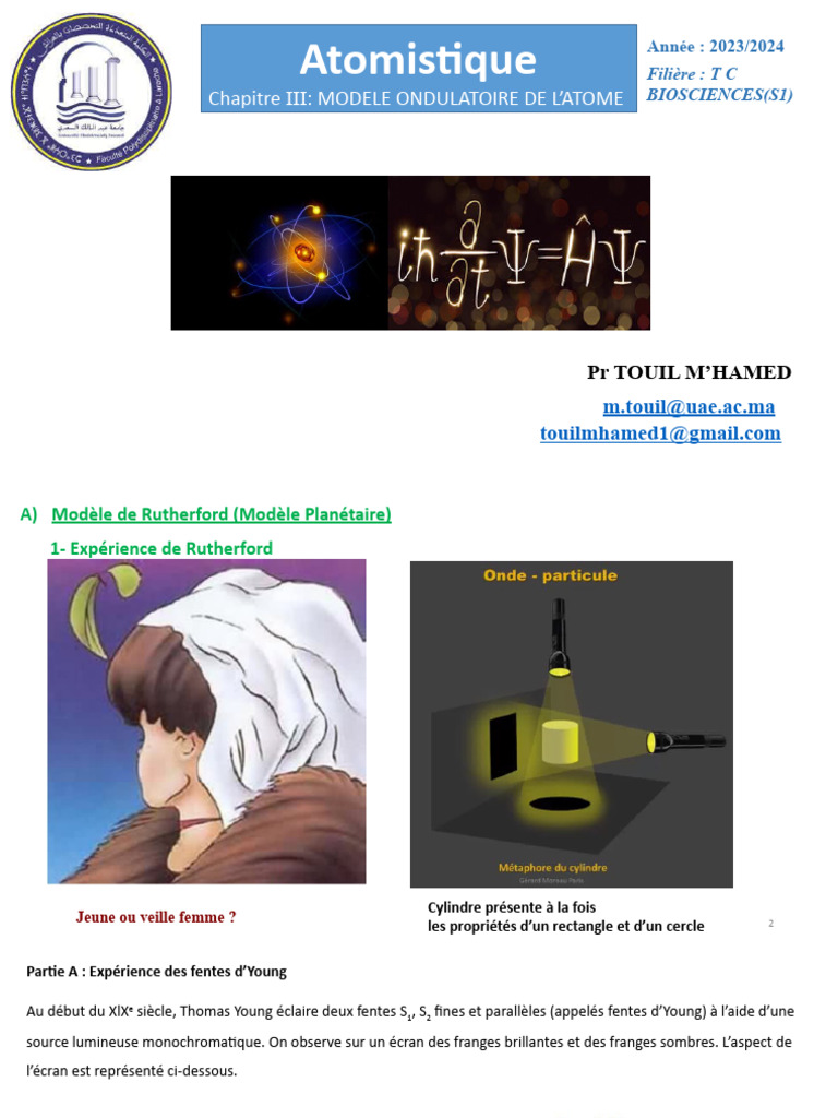 Atomistique CHAP 3 | PDF