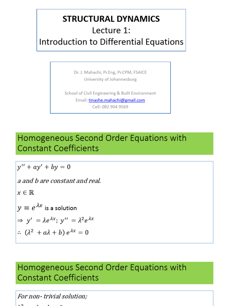 Structural Dynamics for Engineers | PDF | Subtraction | Mathematical Objects