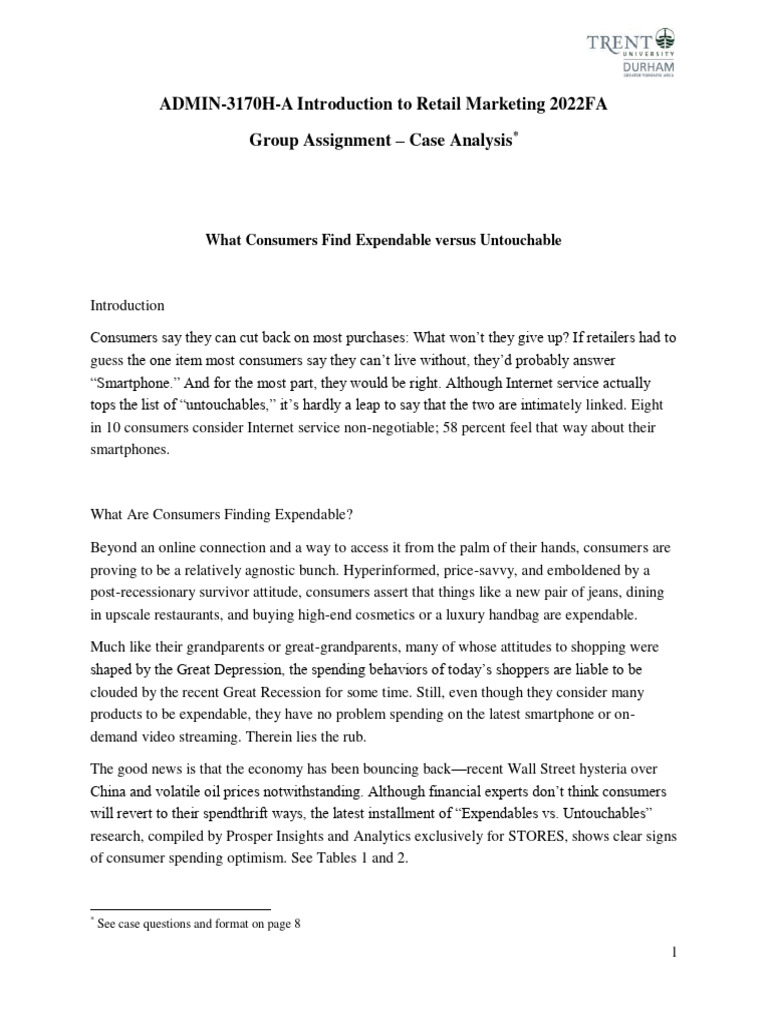 3170 Group Assignment Case Analysis | PDF | Business | Social Science