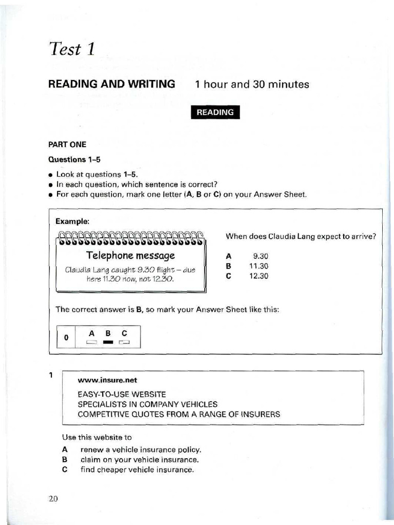 Exercises Reading and Writing | PDF