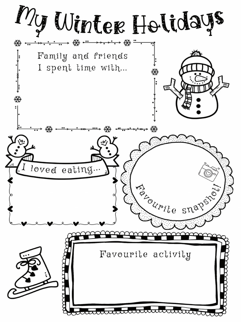 My Winter Holidays! | PDF