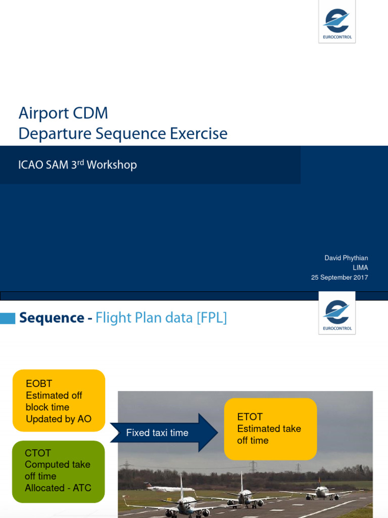 EOBT and CTOT in Airport CDM | PDF | Air Traffic Control | Aviation