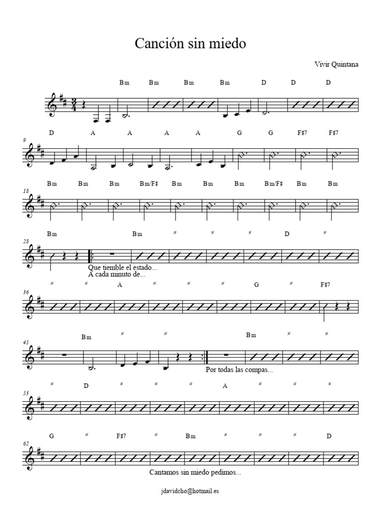 Cancion Sin Miedo | PDF