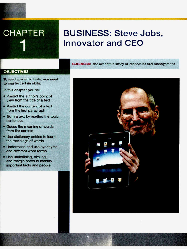 Business Steve Jobs Innovator CEO | PDF