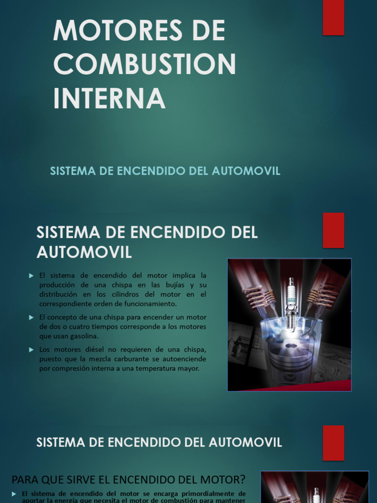 MOTORES DE COMBUSTION INTERNA | PDF | Motor de combustión interna | Distribuidor