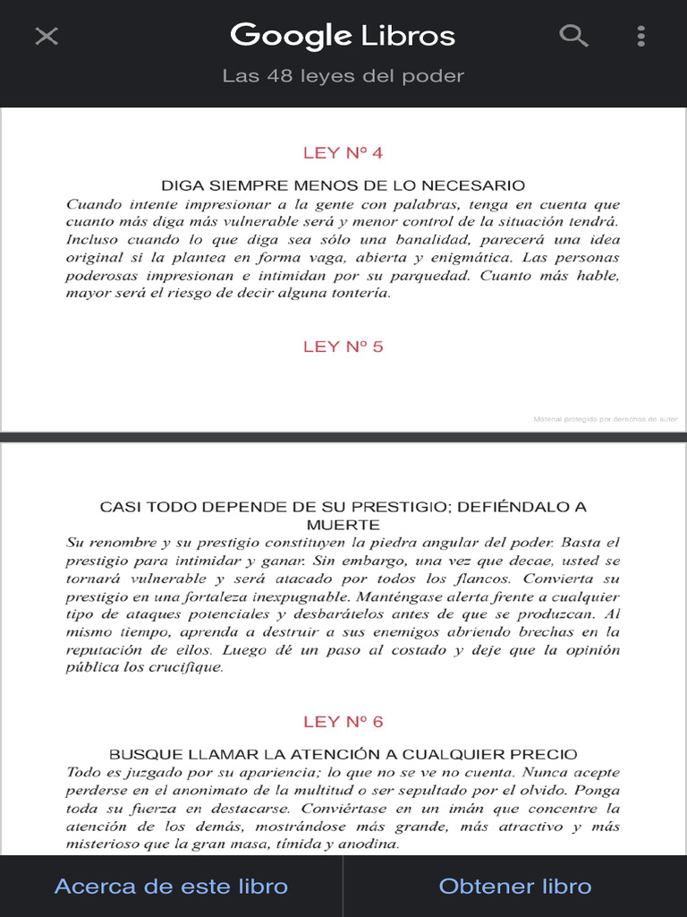 Las 48 Leyes Del Poder - Robert Greene - Google Libros | PDF