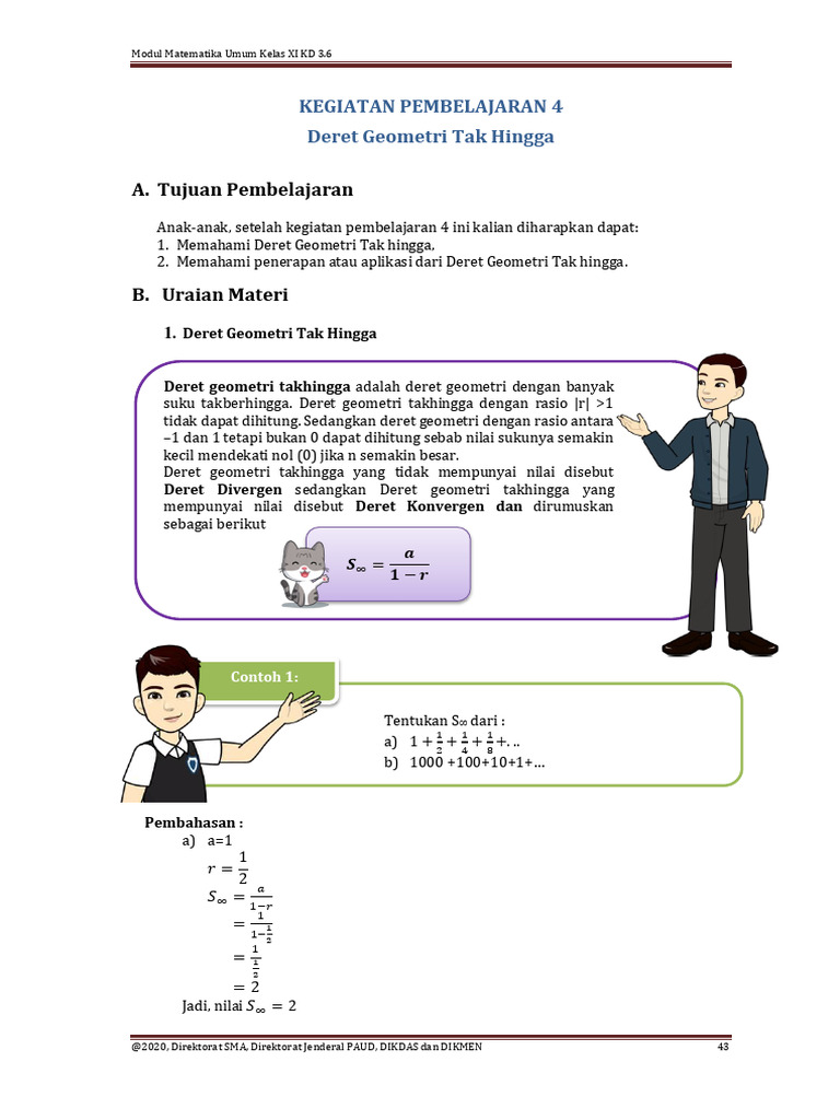 Rumus dan Penerapan Deret Geometri Tak Hingga | PDF