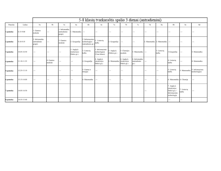 Tvarkarastis 2023-10-03 | PDF