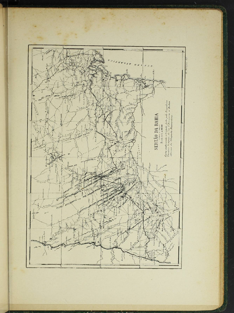 Mapa Sertão Da Bahia. Theodoro Sampaio 1879.1880 | PDF