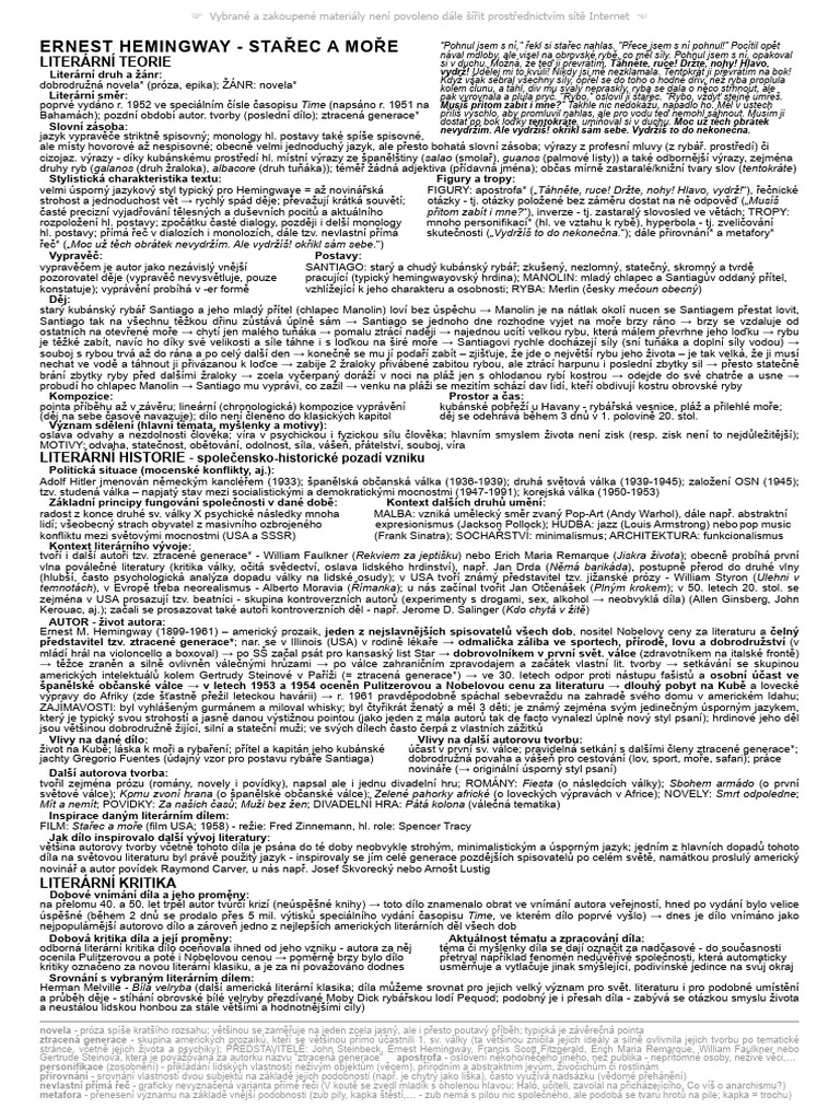 Hemingway Ernest-Starec A More | PDF